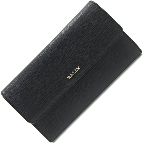 Bally | Bags | Bally Trifold Long Wallet Black Leather Mens | Poshmark